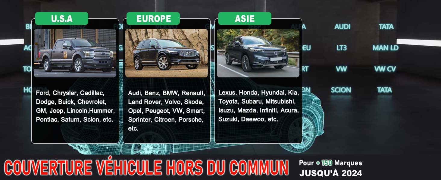 MX909 TS Outil TPMS et diagnostic le plus puissant au monde, multimarque multi-systèmes ABS ...